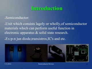 Semiconductor and devices | PPTX | Physics | Science