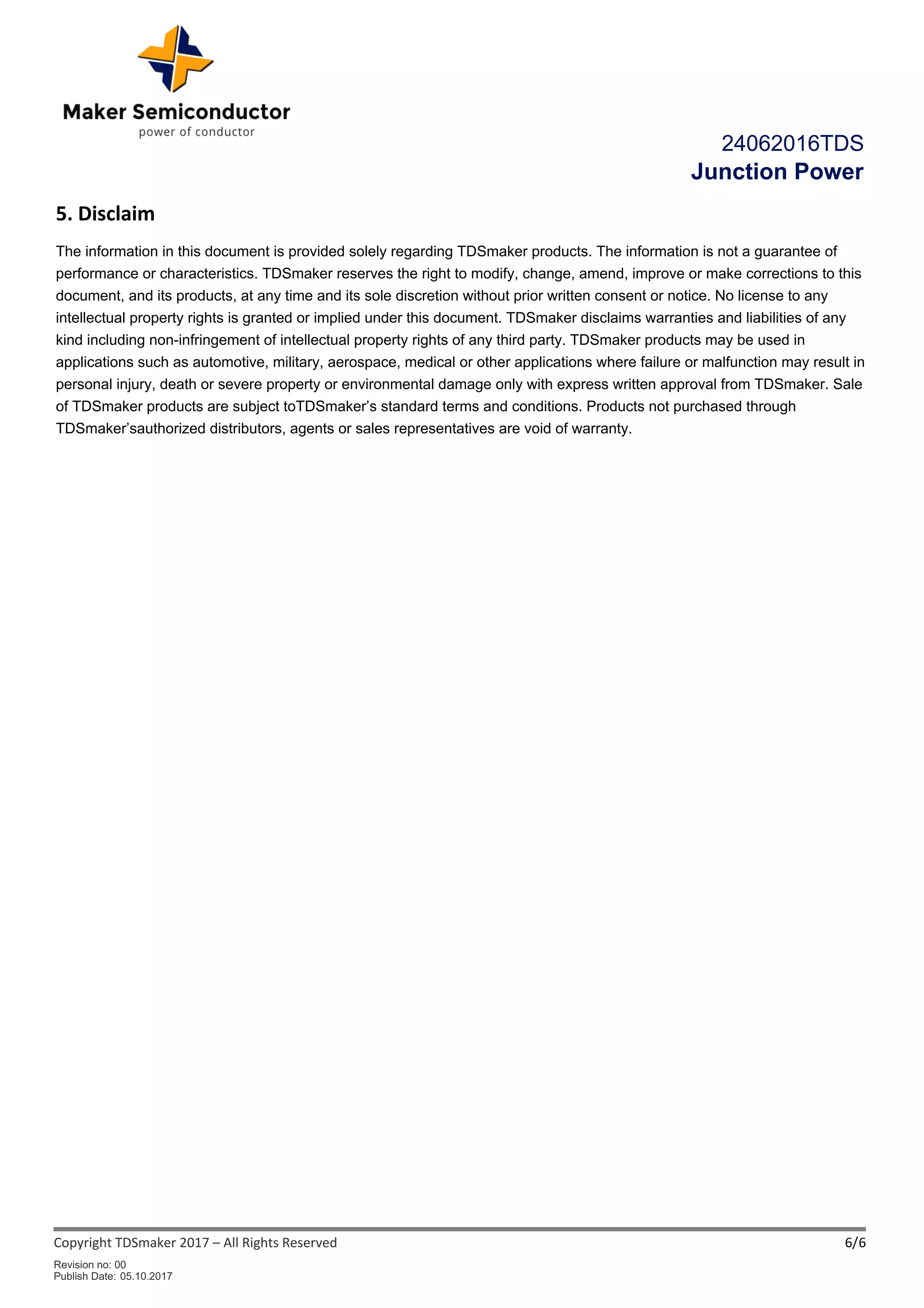 Semiconductor Datasheet Template | PDF