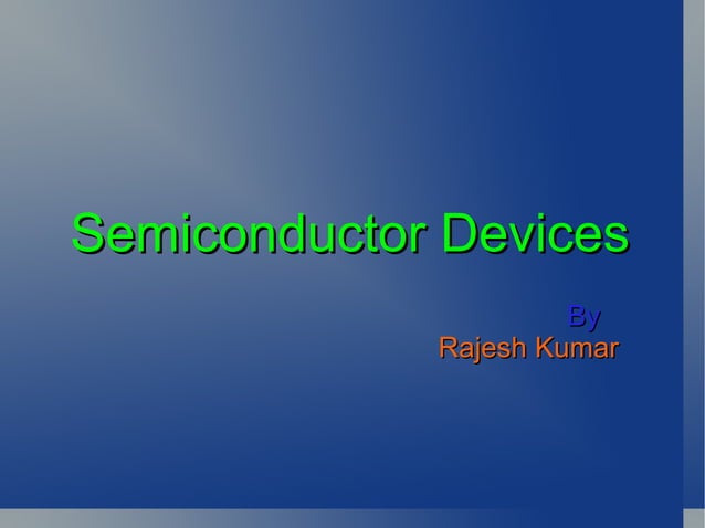 Semiconductor Devices | PPT