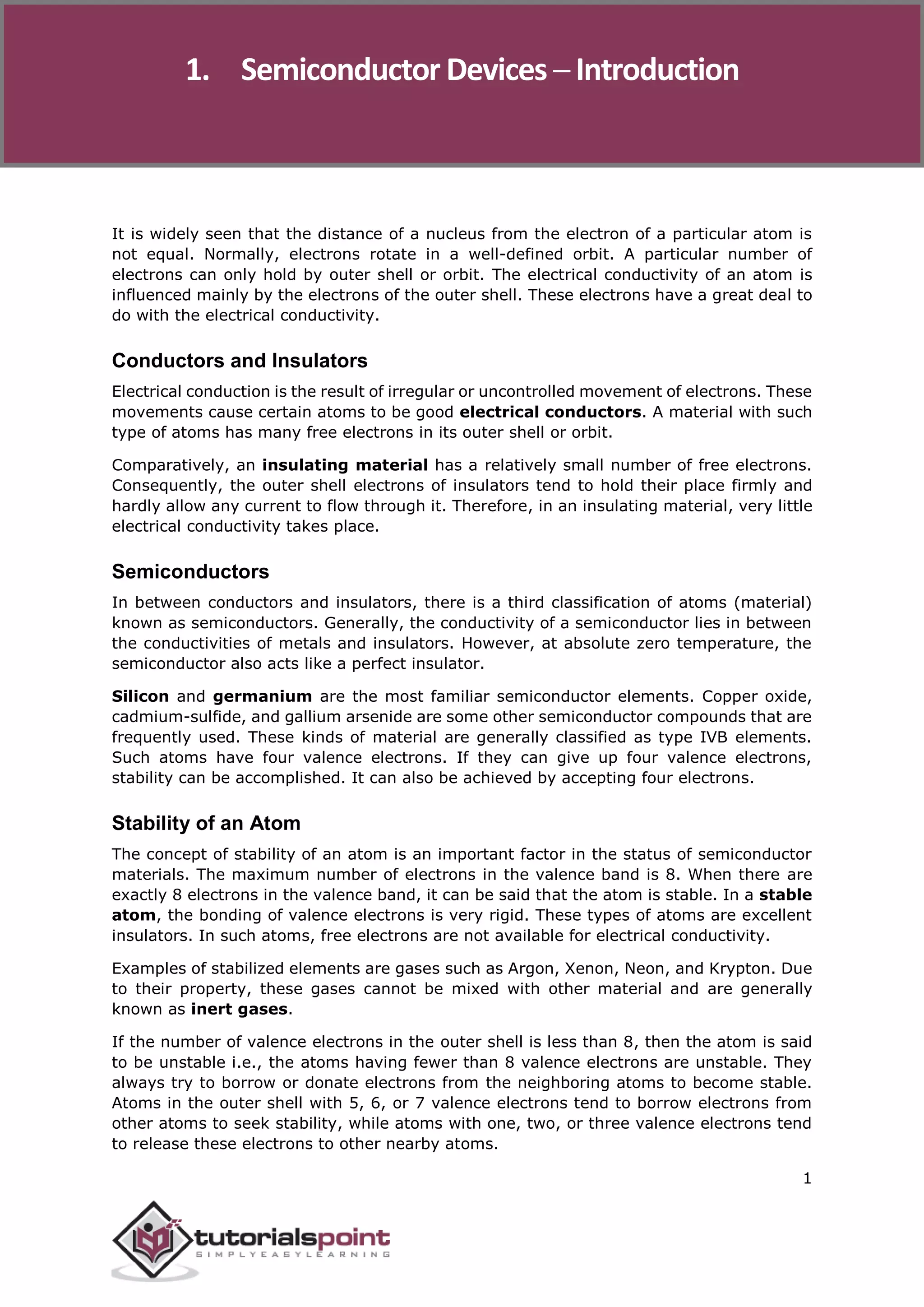 Semiconductor devices tutorial | PDF