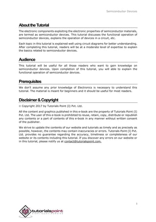 Semiconductor devices tutorial | PDF