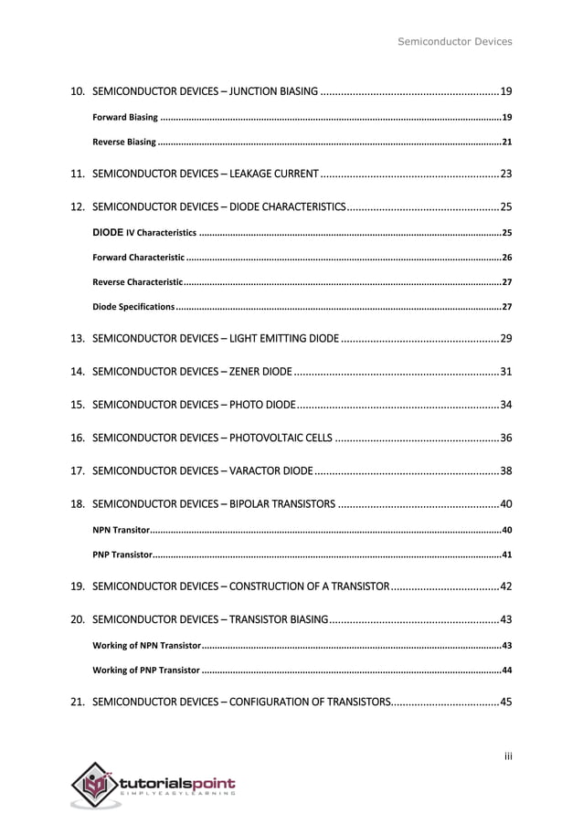 Semiconductor devices tutorial | PDF