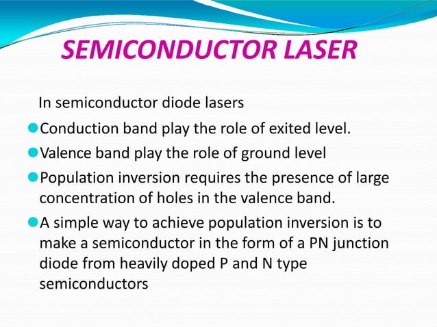 semiconductor diode laser.pptx | Chemistry | Science