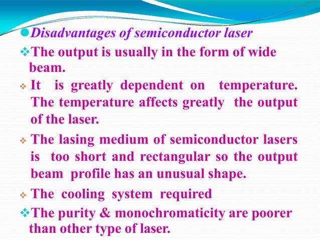 semiconductor diode laser.pptx | Chemistry | Science