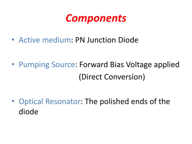 semiconductor diode laser.pptx | Chemistry | Science