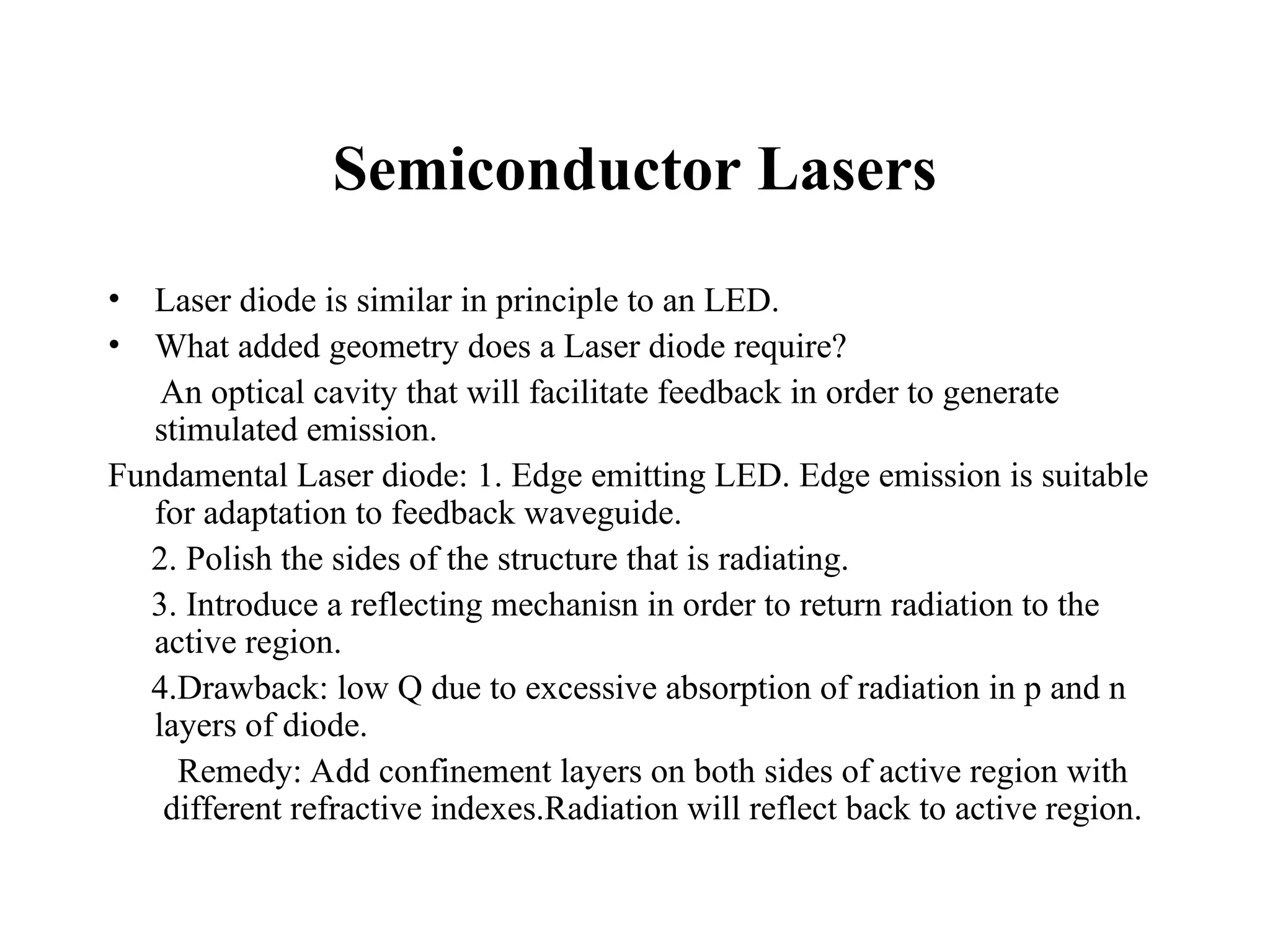 semiconductor diode laser electronics msc physics.ppt