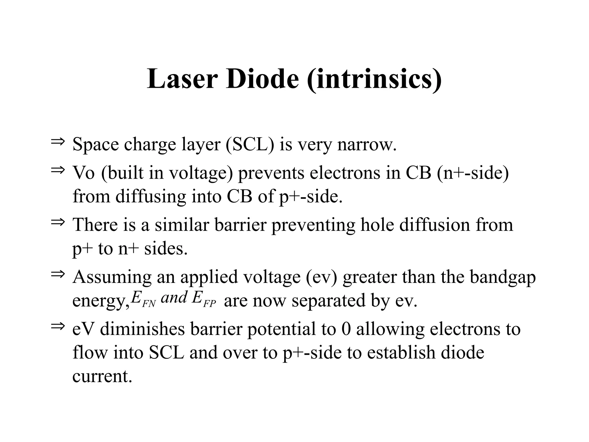 semiconductor diode laser electronics msc physics.ppt