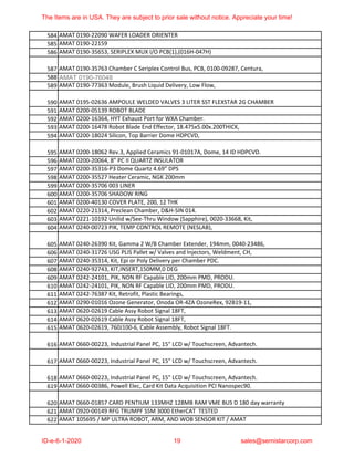 Semiconductor Equipment and Spare Parts 1 | PDF
