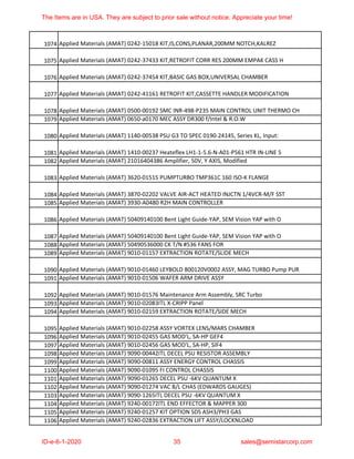 Semiconductor Equipment and Spare Parts 2 | PDF