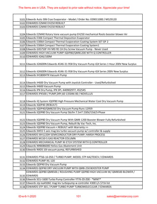 Semiconductor Equipment and Spare Parts 4 | PDF