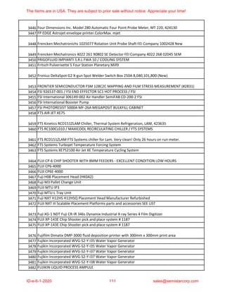 Semiconductor Equipment and Spare Parts 4 | PDF