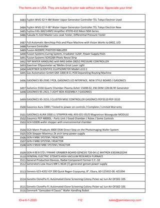 Semiconductor Equipment and Spare Parts 4 | PDF