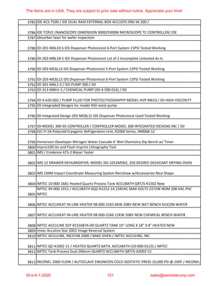 Semiconductor Equipment and Spare Parts 5 | PDF