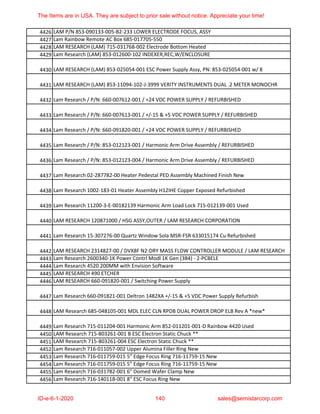 Semiconductor Equipment and Spare Parts 5 | PDF