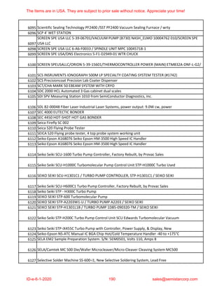 Semiconductor Equipment and Spare Parts 7 | PDF