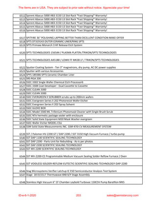 Semiconductor Equipment and Spare Parts 7 | PDF