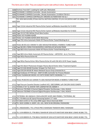 Semiconductor Equipment and Spare Parts 7 | PDF