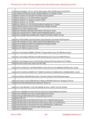 Semiconductor Equipment and Spare Parts 8 | PDF