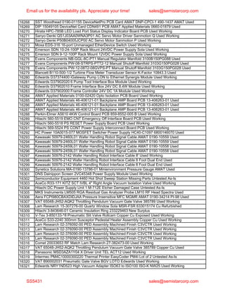 Semiconductor equipment parts may 2020 part2 | PDF