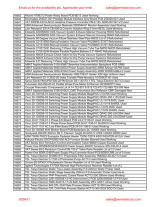 Semiconductor equipment parts may 2020 part2 | PDF