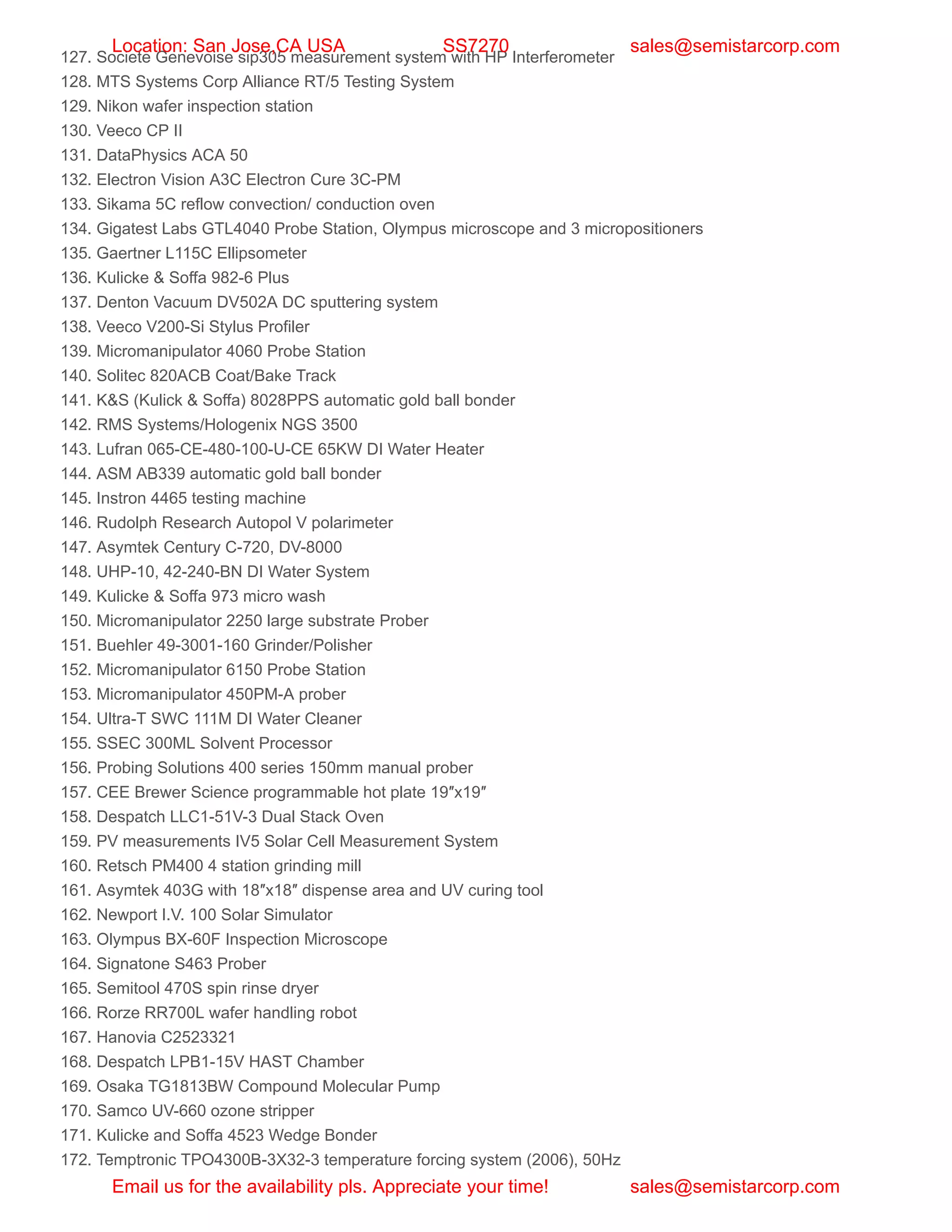 Semiconductor equipment semi star may 2020-ss7270 | PDF