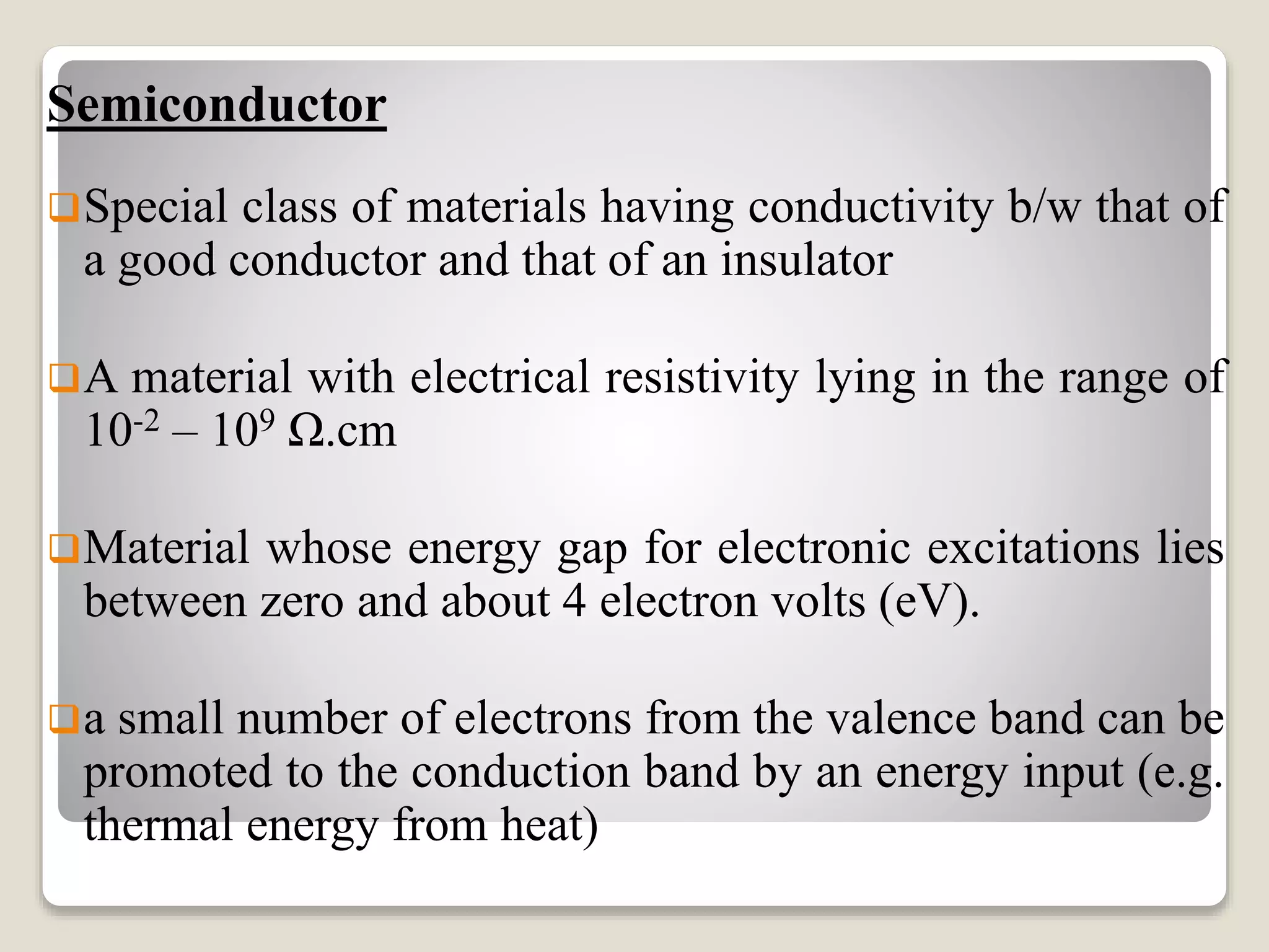 Semiconductor fundamentals | PPTX