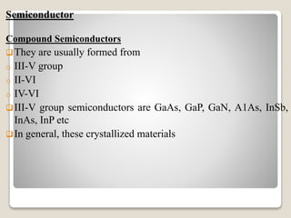 Semiconductor fundamentals | PPTX