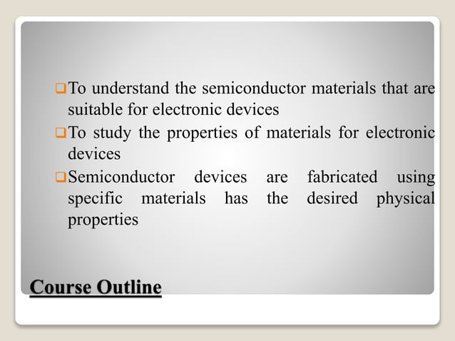 Semiconductor fundamentals | PPTX