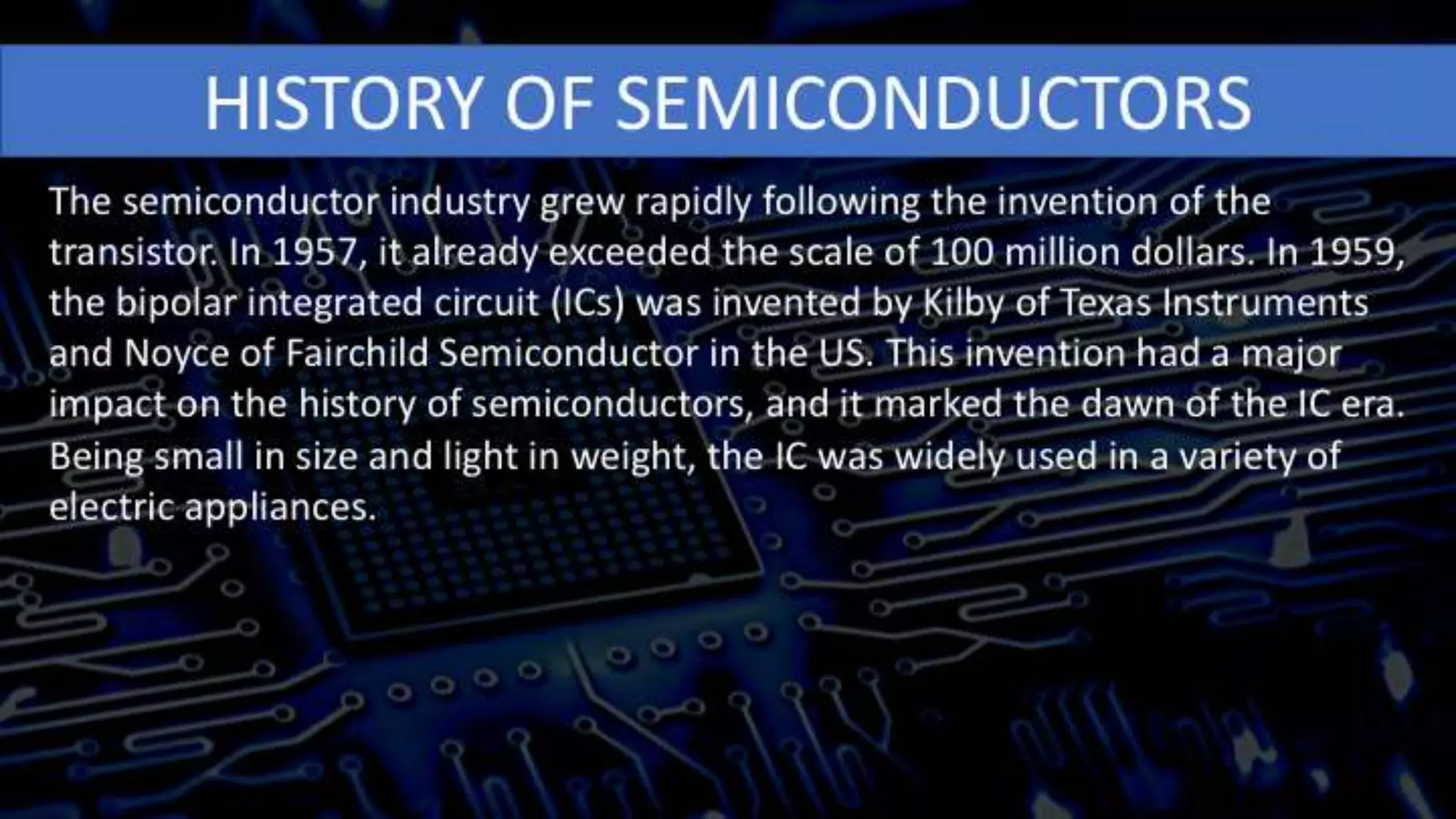 Semiconductor history, properties and uses | PPTX