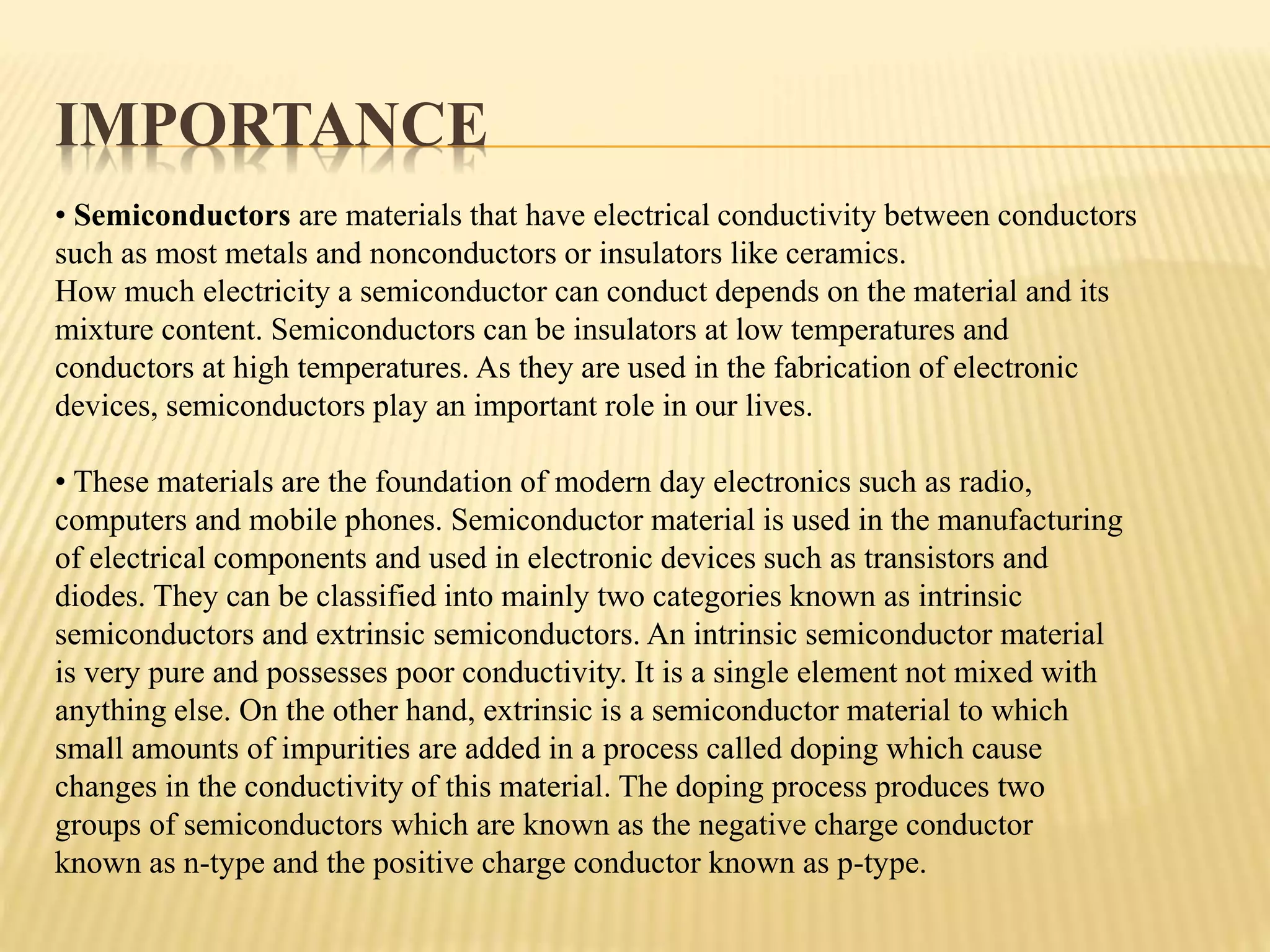 Semiconductor and It's Importance | PPTX