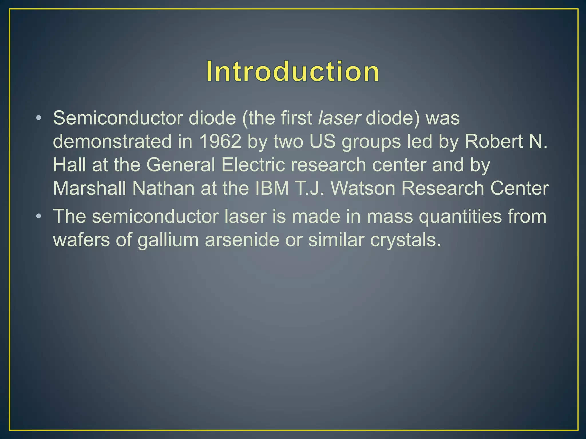 Semiconductor laser | PPTX