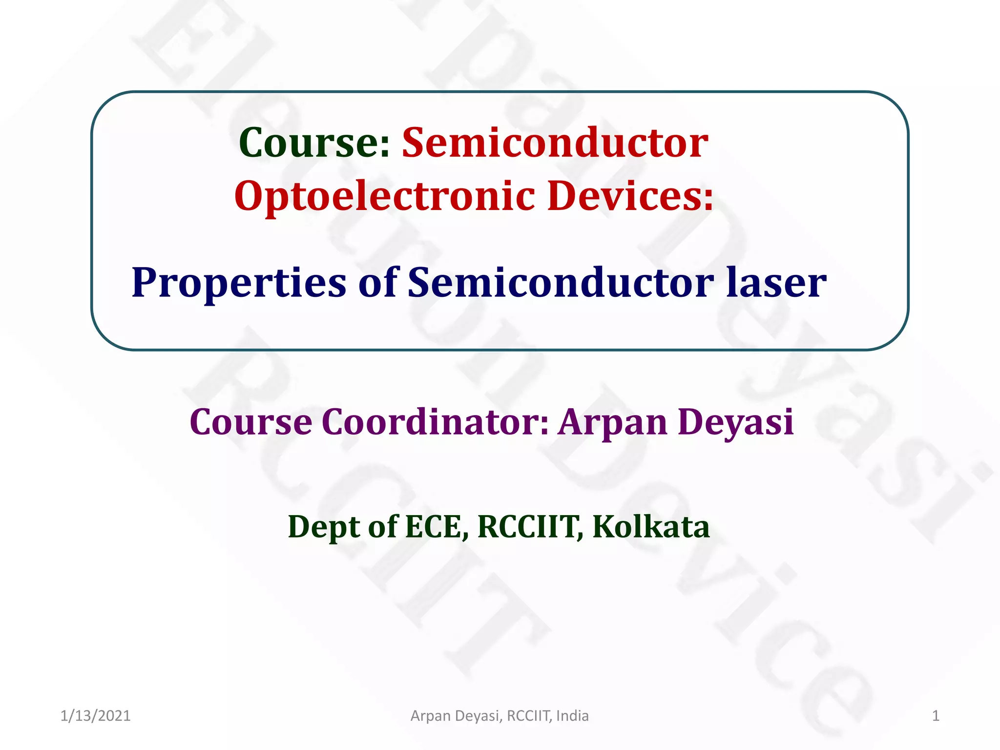 Semiconductor laser | PDF