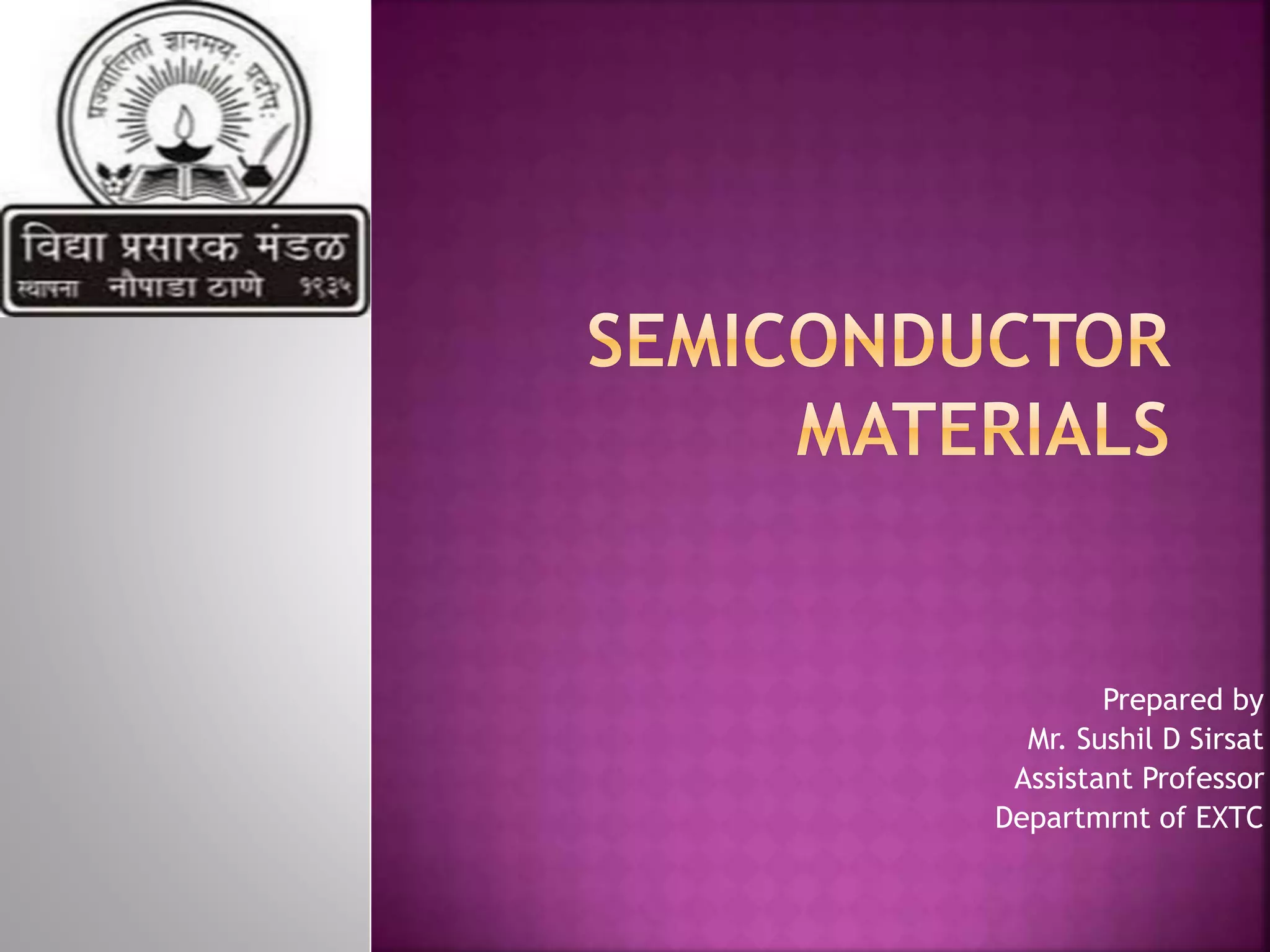 Semiconductor materials | PPT