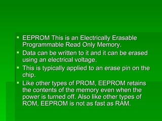 Semiconductor memories | PPT