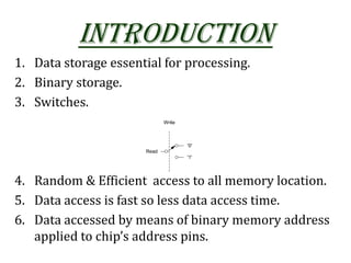 Semiconductor memories | PPTX