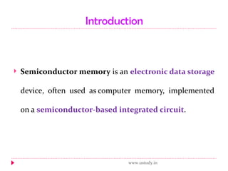 Semiconductor memory | PPT