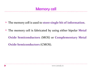 Semiconductor memory | PPT