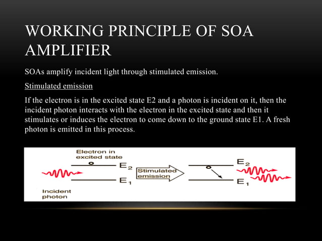 Semiconductor Optical Amplifier Soa Pptx Computer Networking Computing