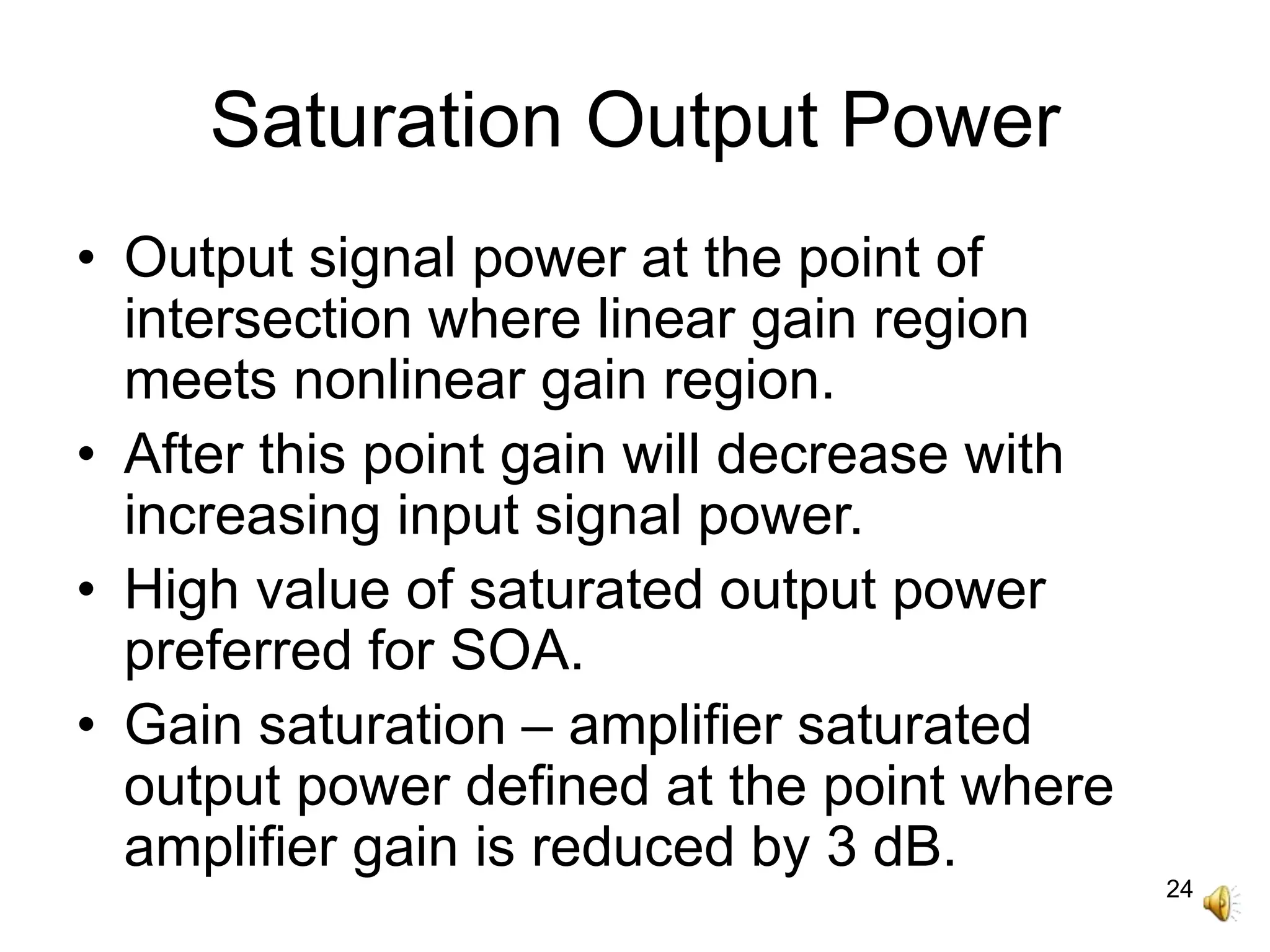 Semiconductor optical amplifiers | PPT