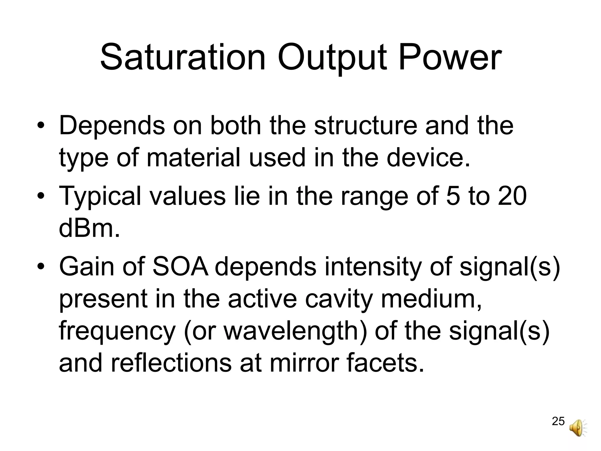 Semiconductor optical amplifiers | PPT