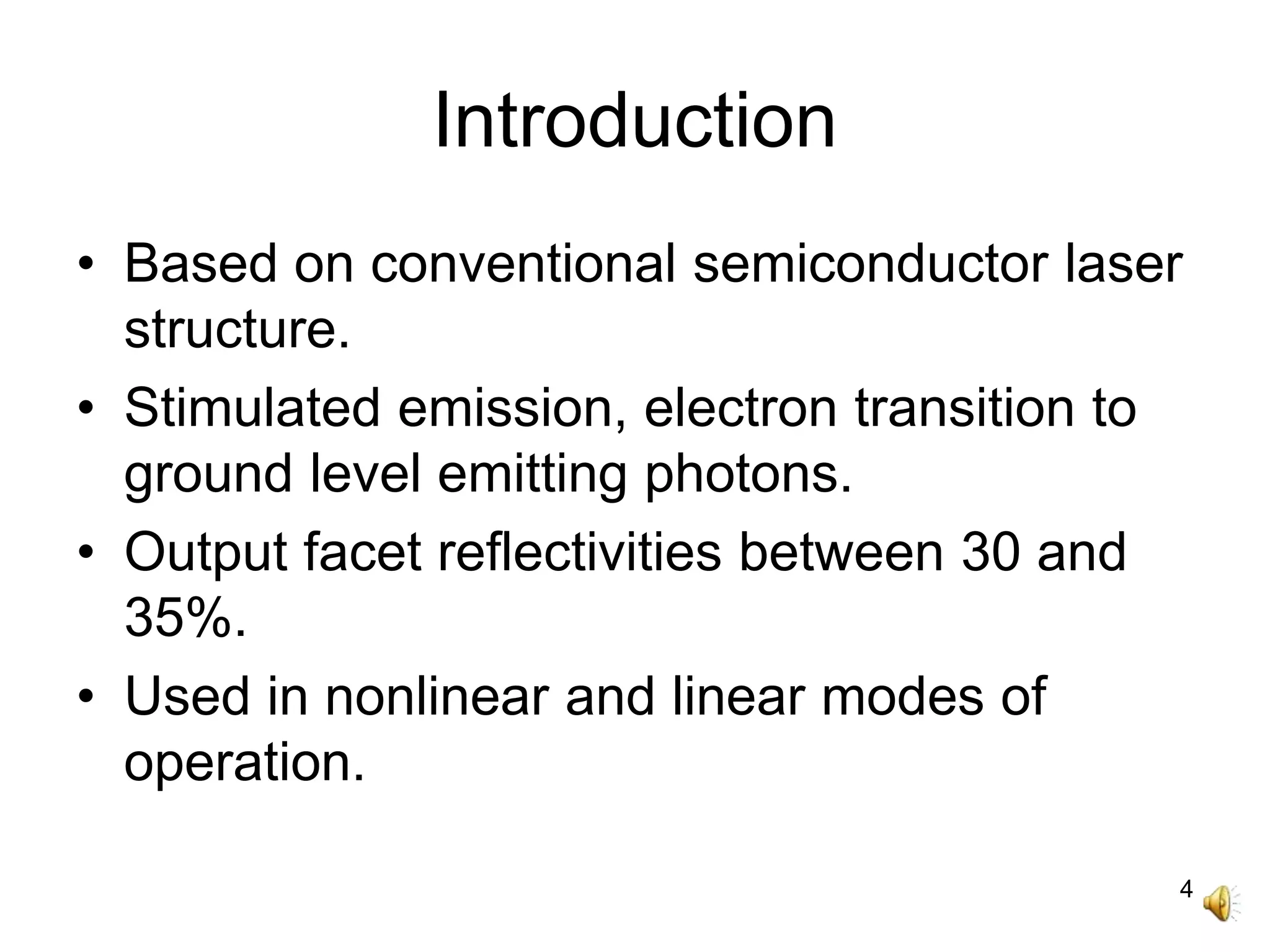 Semiconductor optical amplifiers | PPT