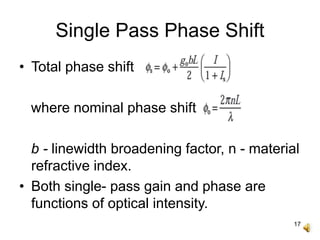 Semiconductor optical amplifiers | PPT