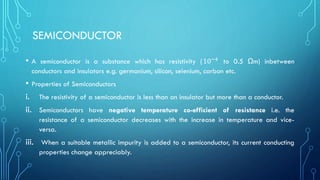 Semiconductor Physics | PPTX