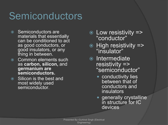 Semiconductor physics electronic devices | PPT