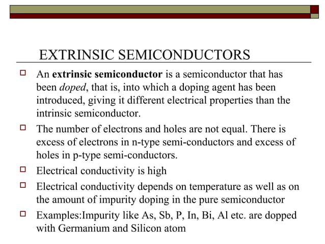 Semiconductors | PPT | Chemistry | Science