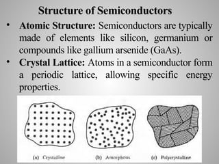 Semiconductors (Such as Silicon) and Band Gaps | PPT