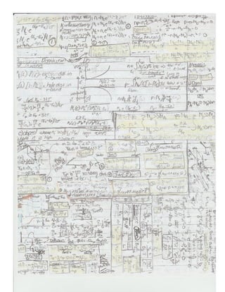 Semiconductors exam(s) hand written formula sheets | PDF