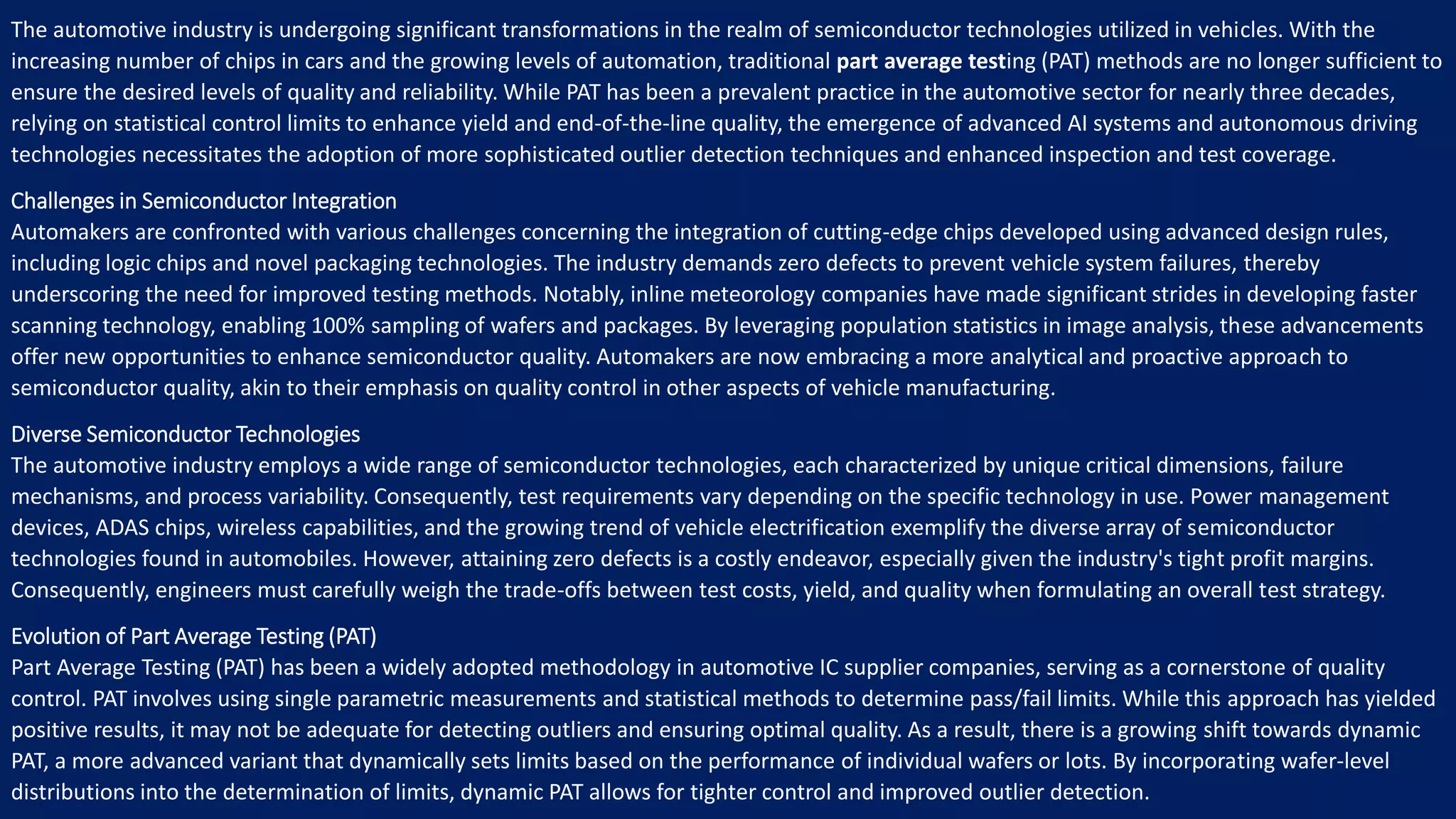 Semiconductors In Automotive Industry The Rise Of Dynamic Pat And