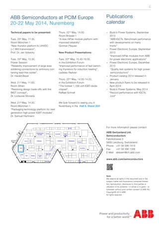 ABB Semiconductors Newsletter - March 2014 | PDF