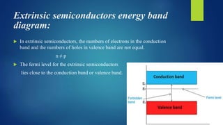 Intrinsic & Extrinsic , N-type & P-type and Forward& Reverse Biased | PPTX
